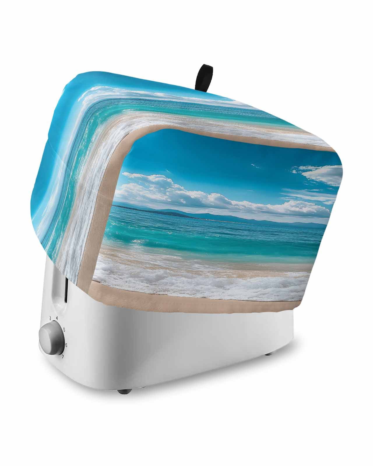 Fsddascl Summer Beach Coastal Toaster Cover 4 Slice, Large Kitchen ...