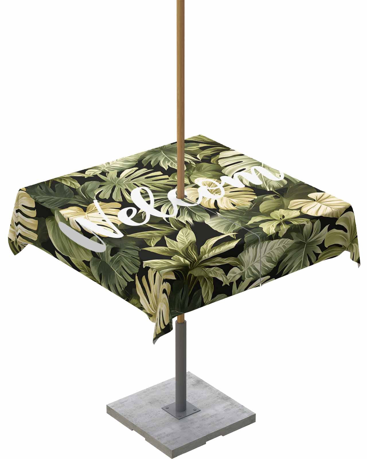 Fsddascl Summer Green Leaf Outdoor Tablecloth - 54x54 Inch Square ...