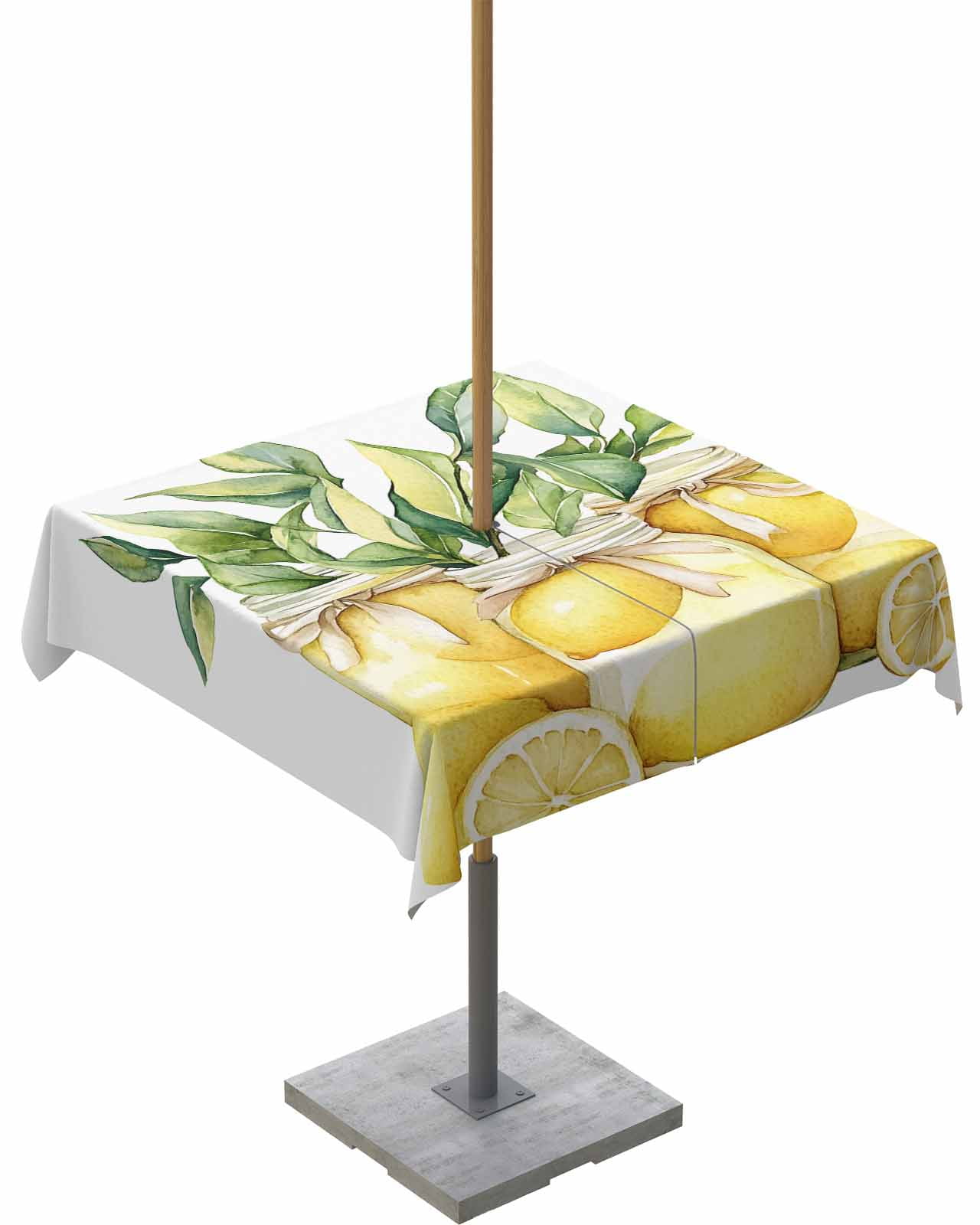 Fsddascl Summer Lemon Outdoor Tablecloth - 60x60 Inch Square Dining ...