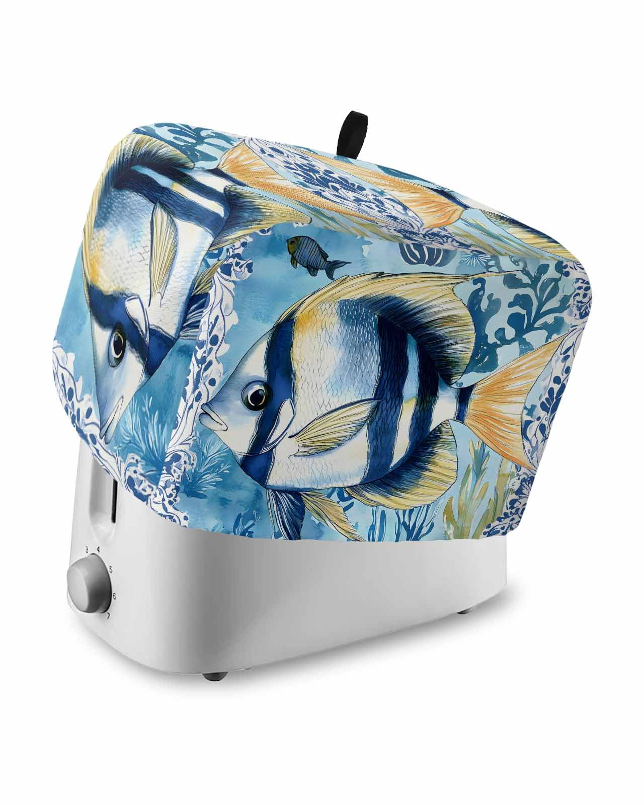 Fsddascl Summer Ocean Fish Toaster Cover 4 Slice, Large Kitchen ...