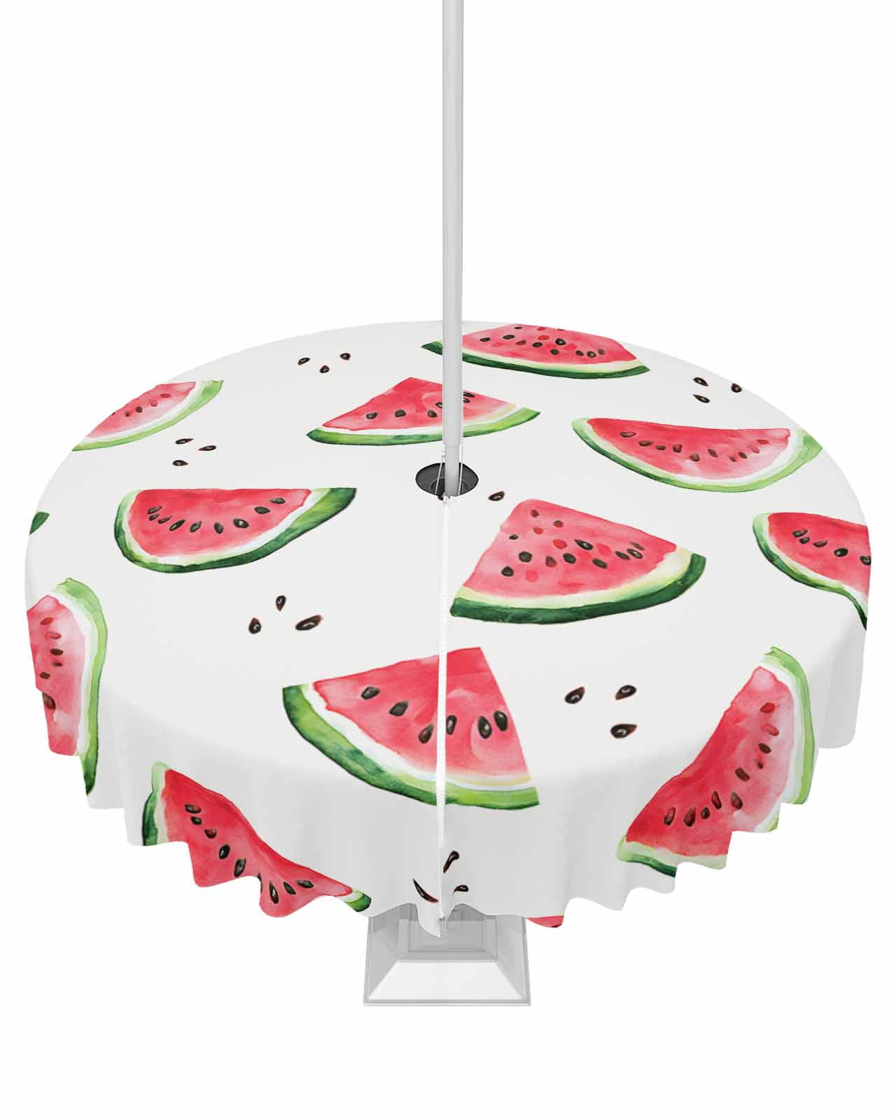 Fsddascl Summer Watermelon Outdoor Tablecloth - 54 Inch Round Dining ...