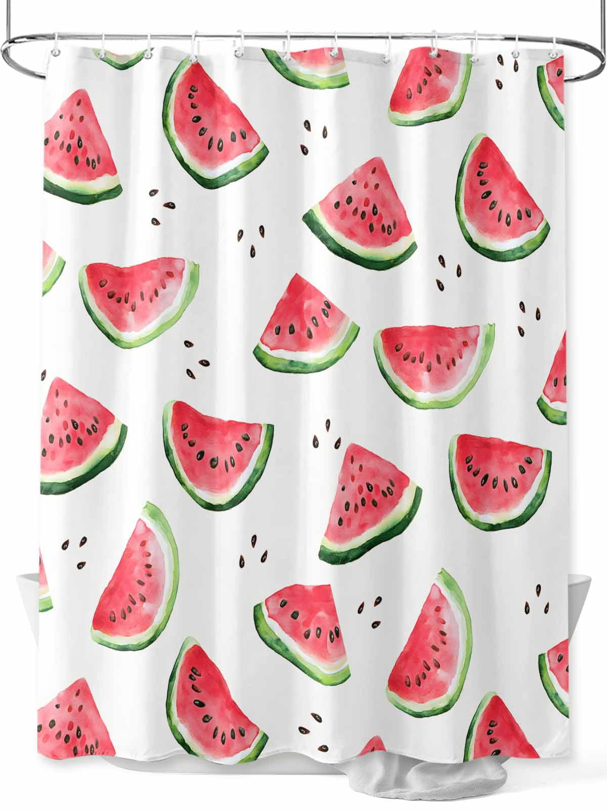 Fsddascl Summer Watermelon Shower Curtain Set - 48" x 72" Washable ...