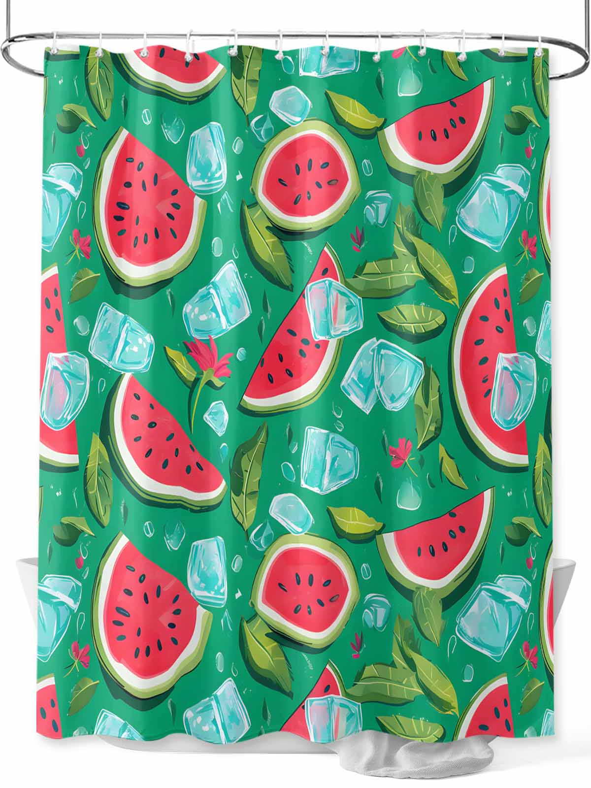 Fsddascl Summer Watermelon Shower Curtain Set - Extra Long 72" x 96 ...