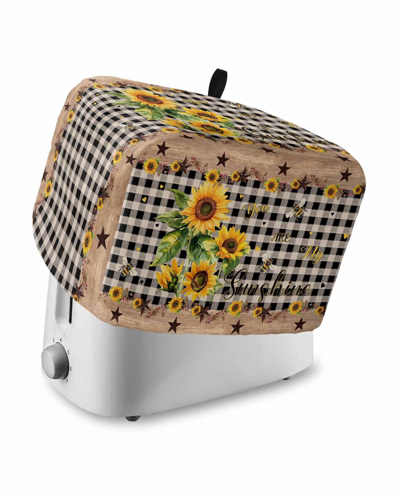 Fsddascl Sunflower Plaid Small Toaster Cover 2 Slice, Kitchen Appliance ...