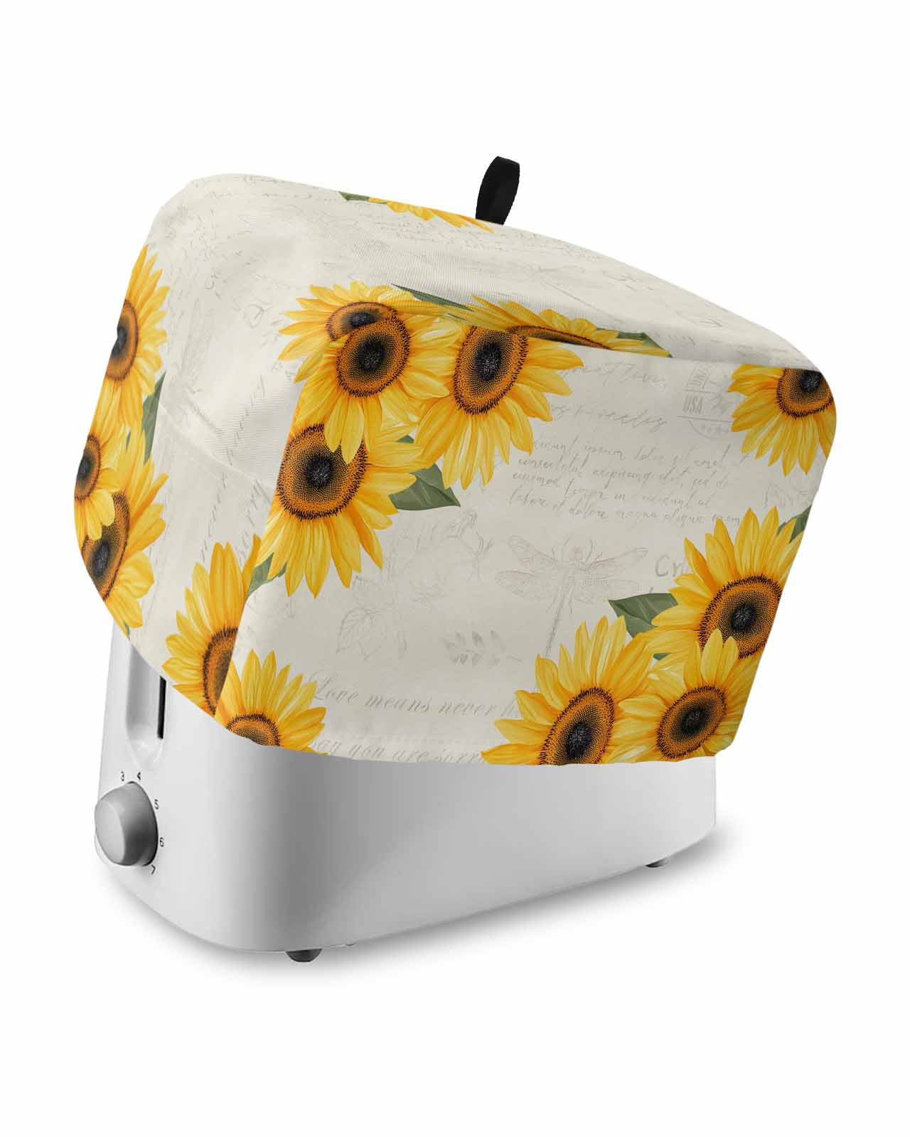 Fsddascl Sunflower Retro Small Toaster Cover 2 Slice, Kitchen Appliance ...