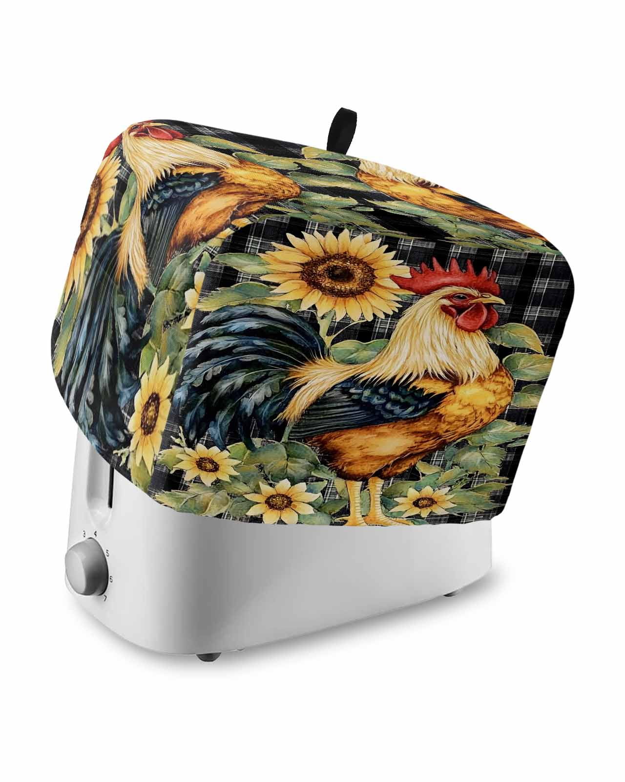 Fsddascl Sunflower Rooster Small Toaster Cover 2 Slice, Kitchen ...