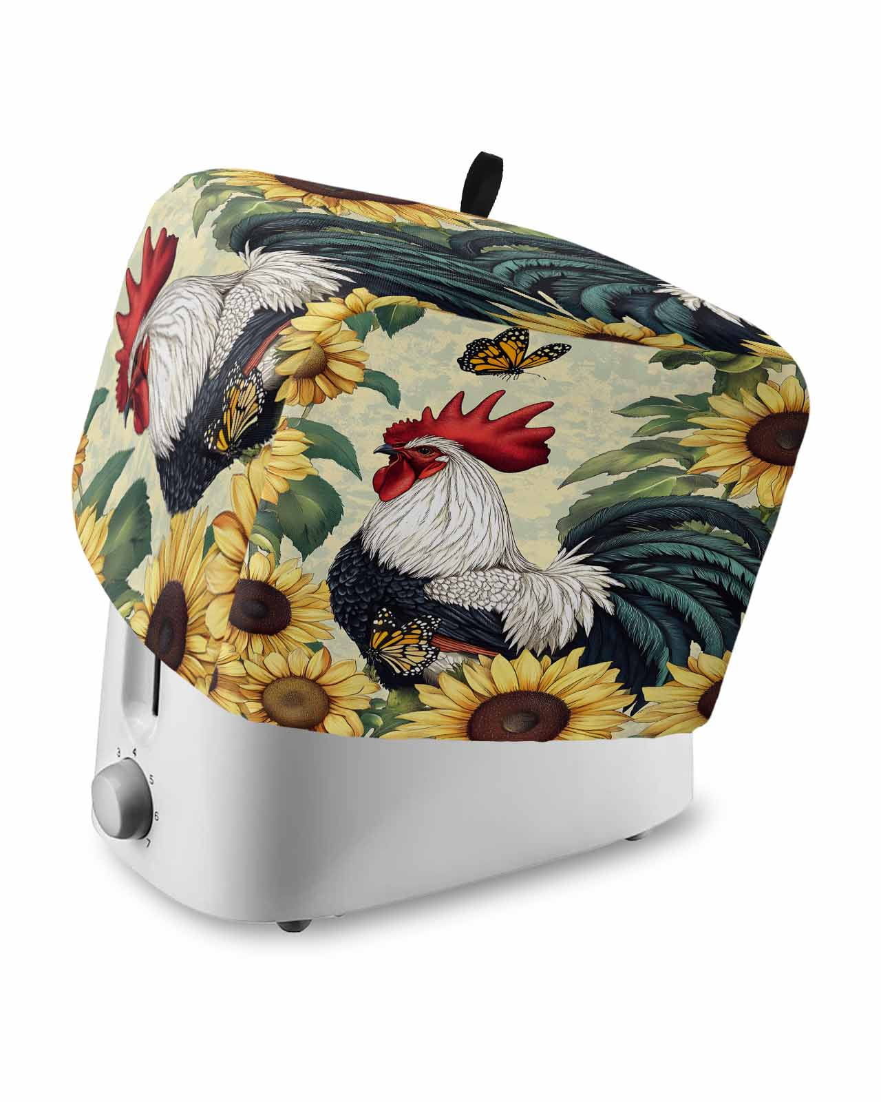 Fsddascl Sunflower Rooster Small Toaster Cover 2 Slice, Kitchen ...