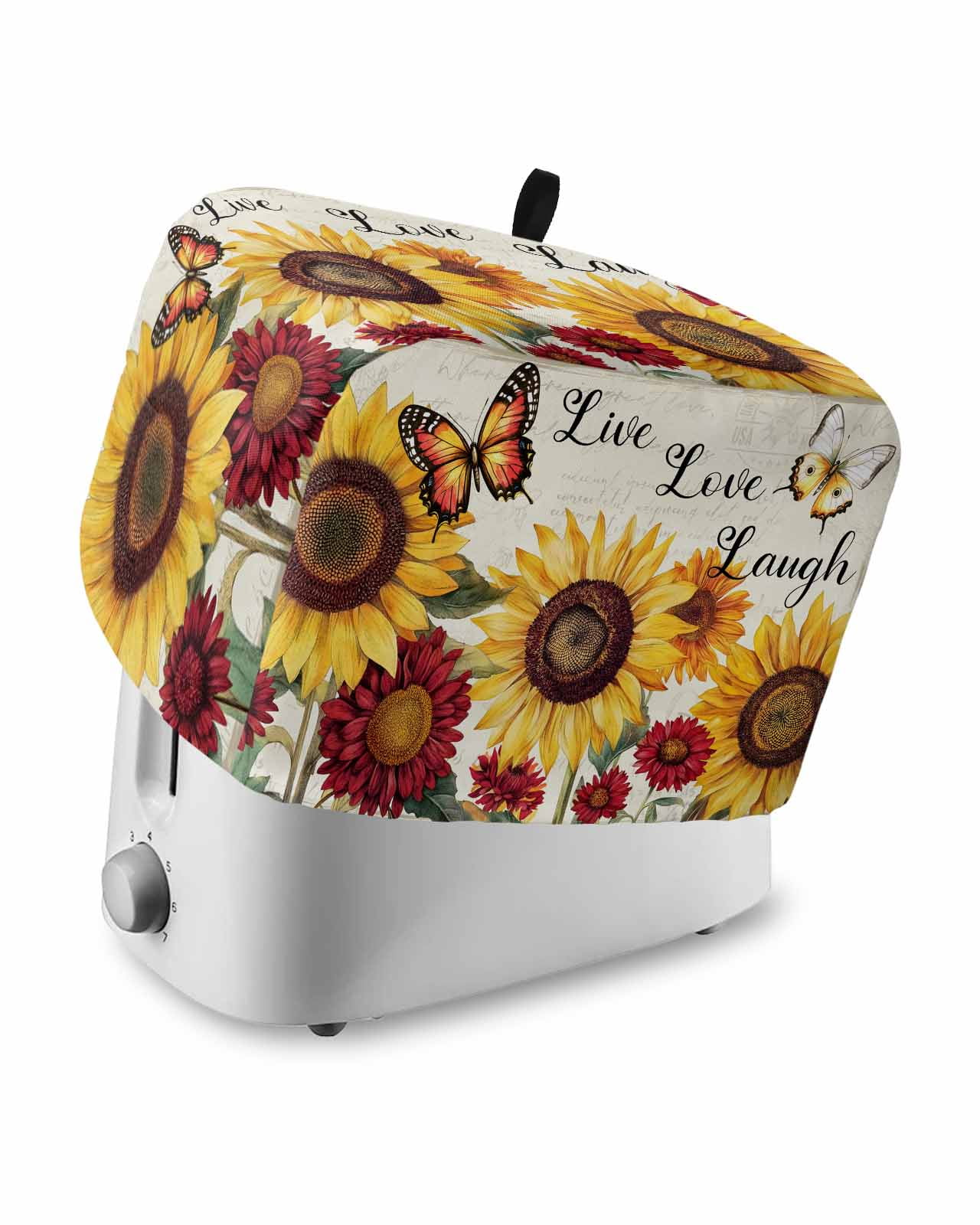 Fsddascl Sunflower Vintage Small Toaster Cover 2 Slice, Kitchen ...