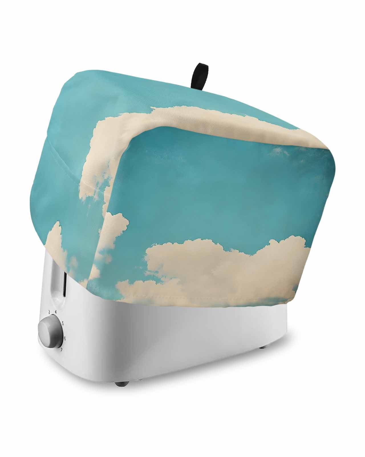 Fsddascl Teal Blue Cloudy Sky Toaster Cover 4 Slice, Large Kitchen ...