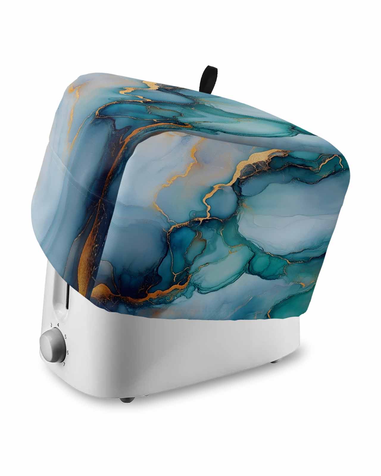 Fsddascl Teal Blue Marble Toaster Cover 2 Slice, Small Kitchen ...