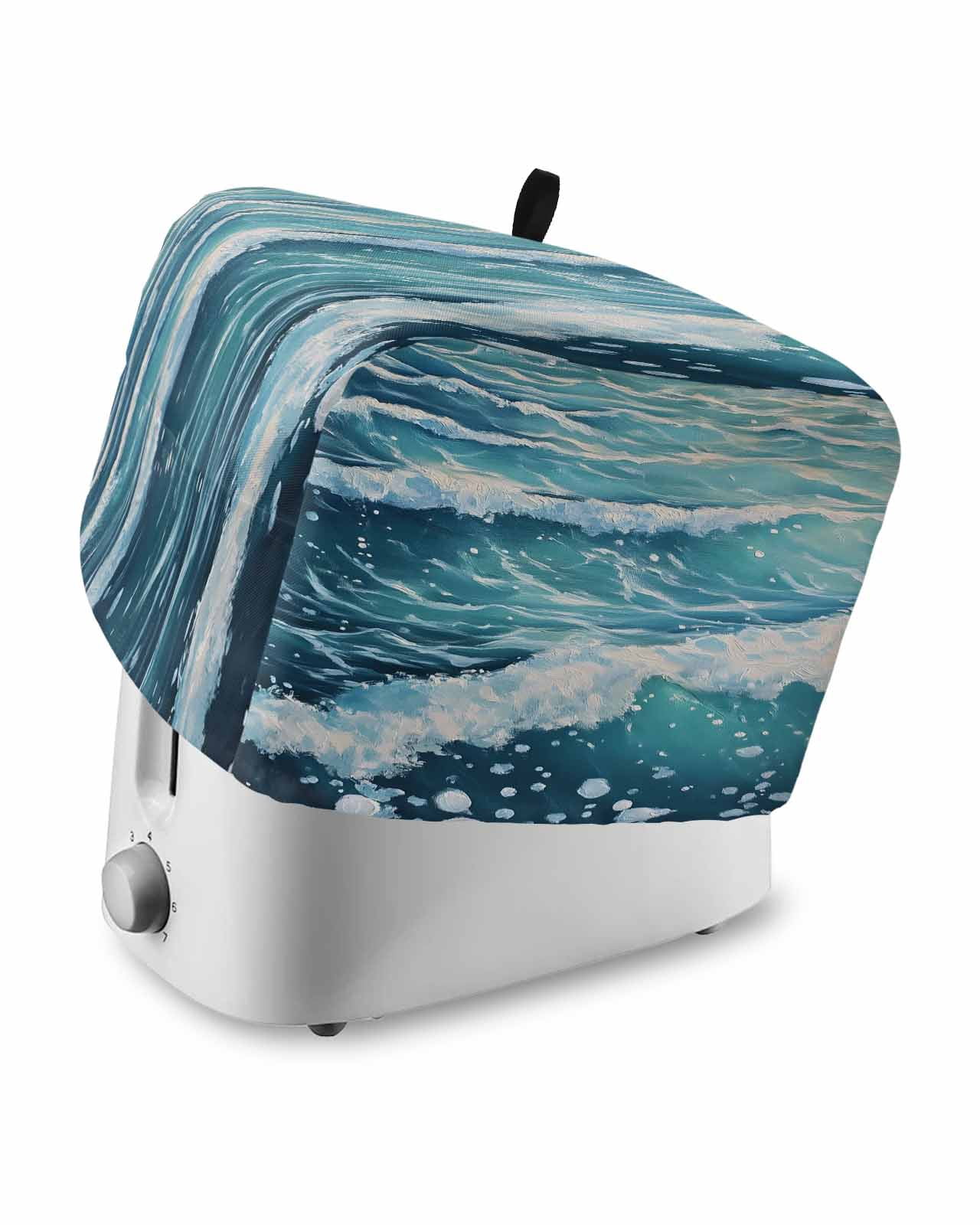 Fsddascl Teal Coastal Toaster Cover 2 Slice, Small Kitchen Appliance ...