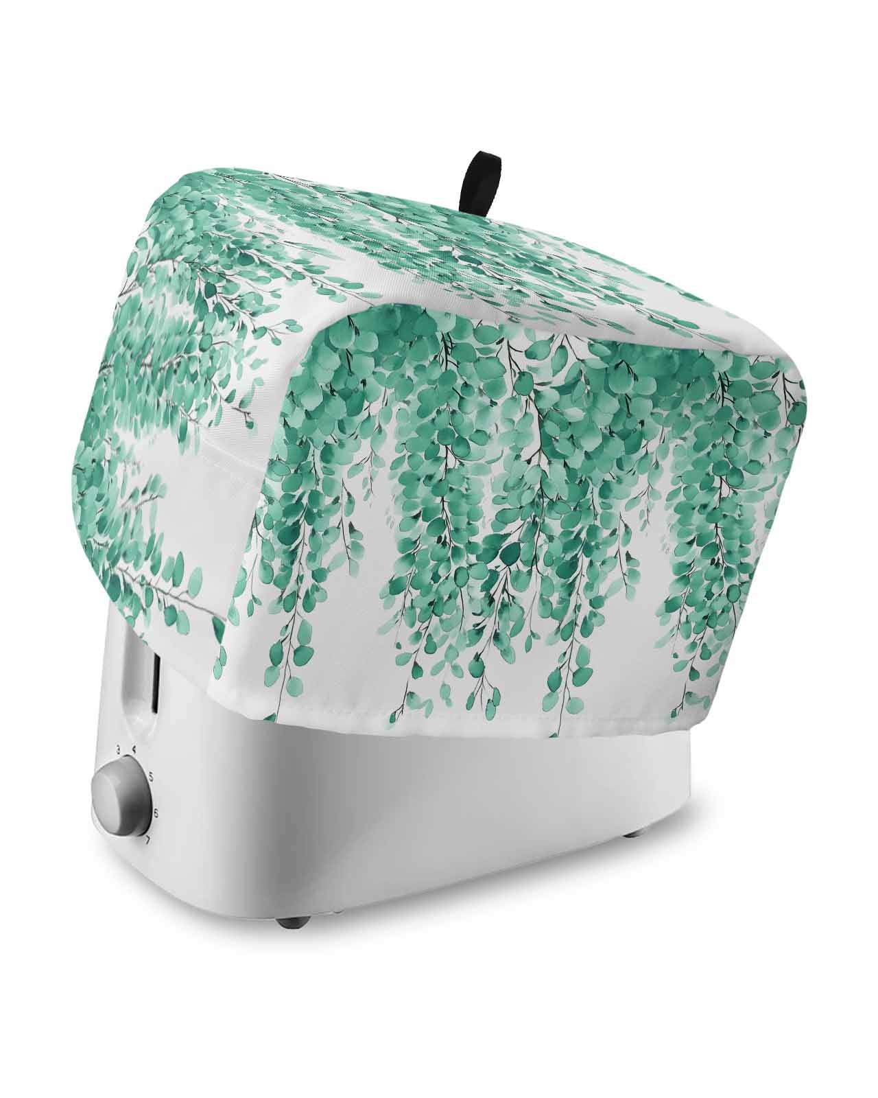 Fsddascl Teal Eucalyptus Leaves Small Toaster Cover 2 Slice, Kitchen ...
