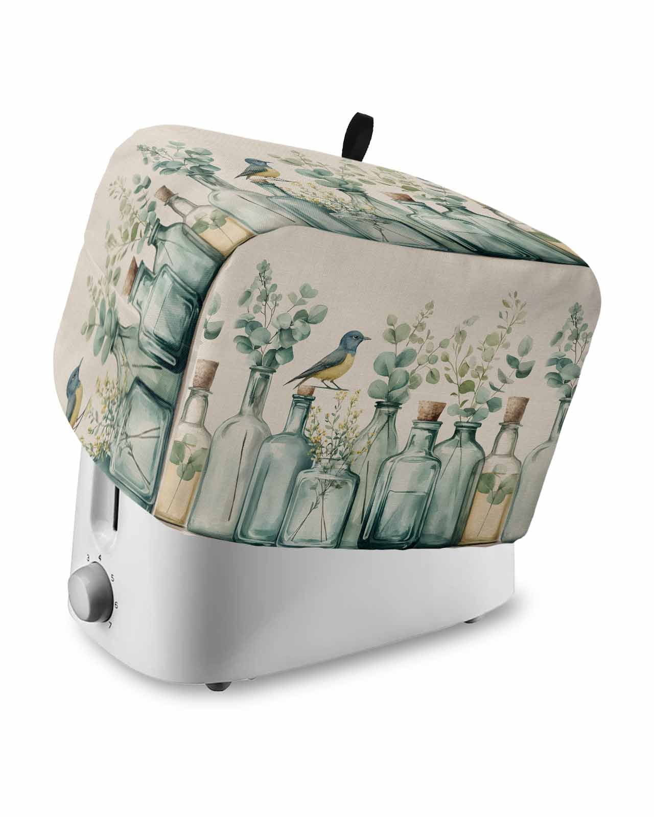 Fsddascl Teal Eucalyptus Leaves Toaster Cover 2 Slice, Small Kitchen ...