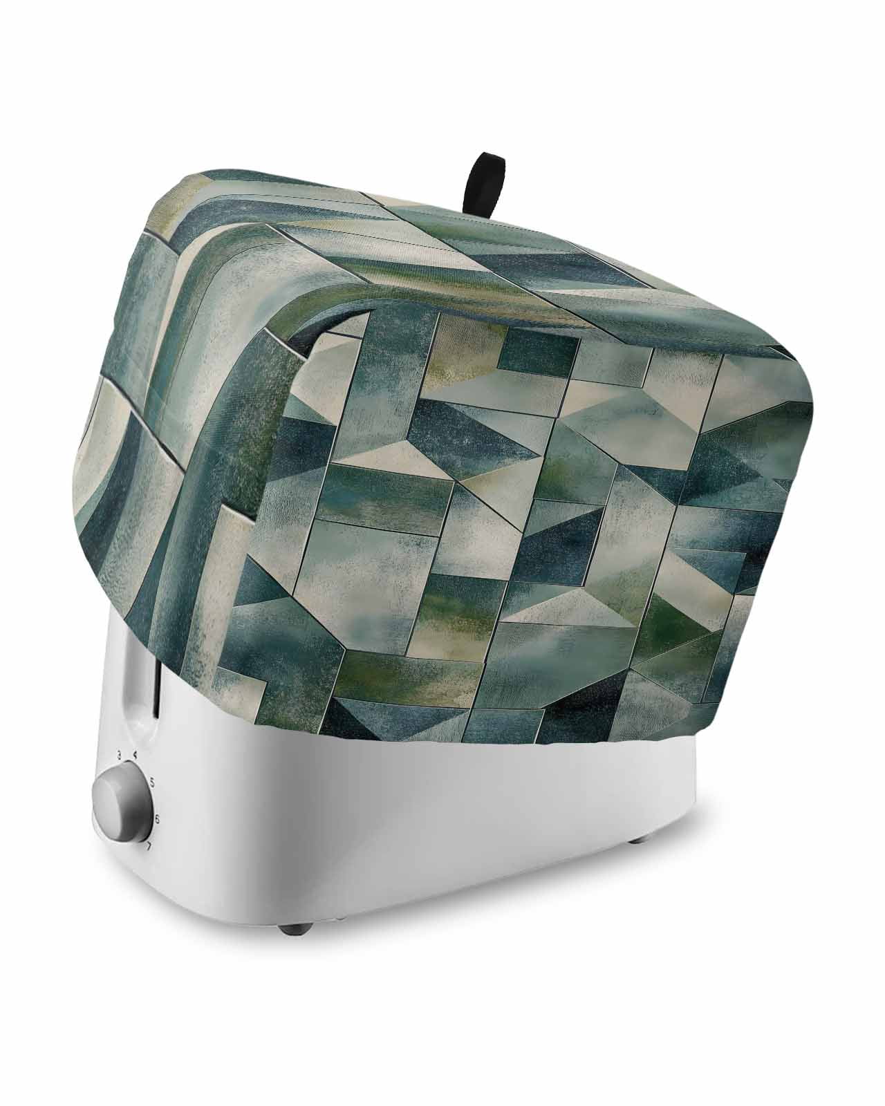 Fsddascl Teal Green Geometric Toaster Cover 2 Slice, Small Kitchen ...