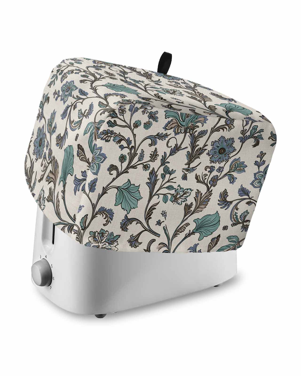 Fsddascl Teal Green Leaf Toaster Cover 4 Slice, Large Kitchen Appliance ...