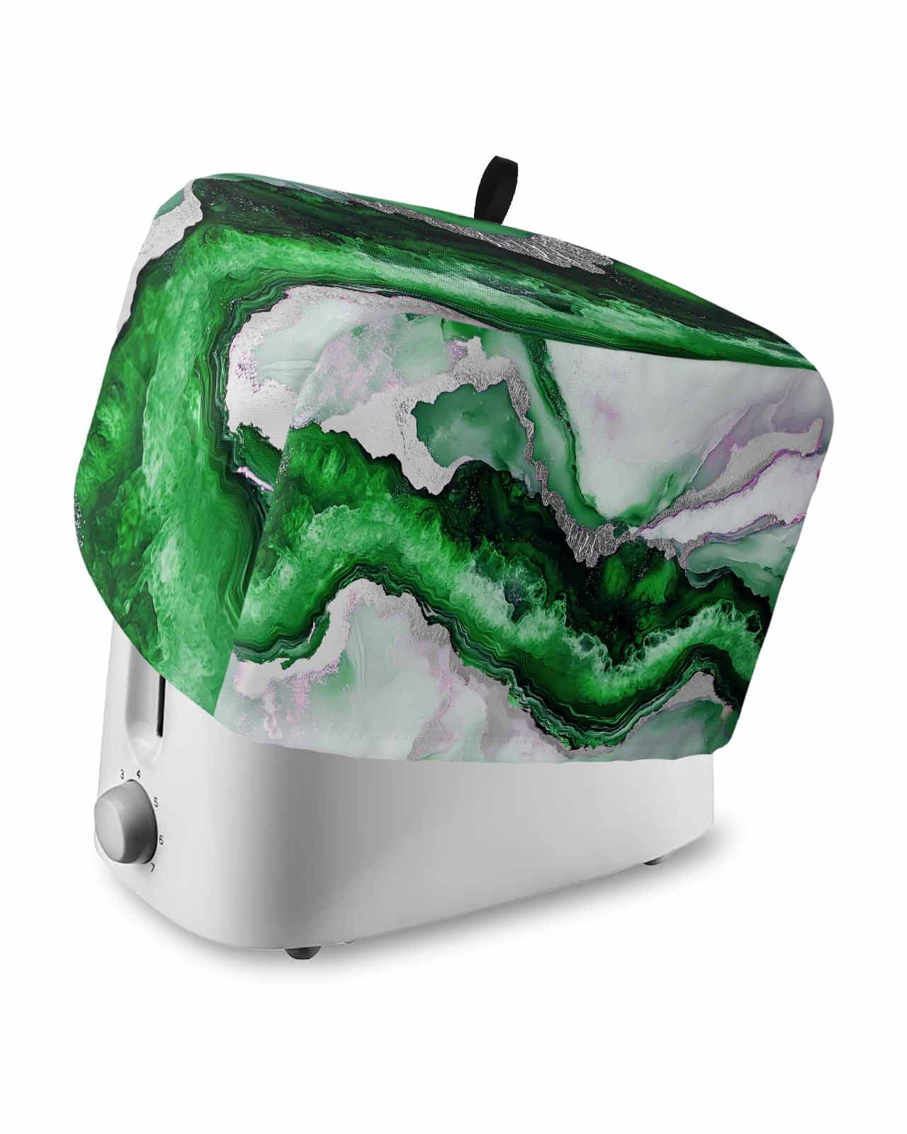 Fsddascl Teal Marble Toaster Cover 4 Slice, Large Kitchen Appliance ...