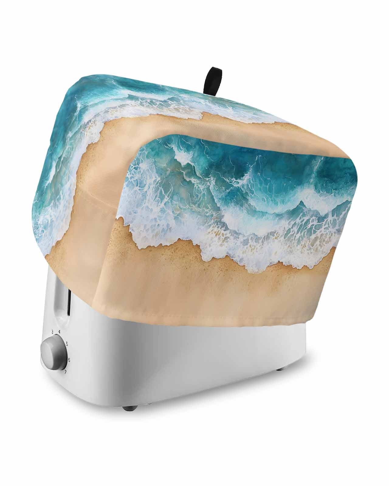 Fsddascl Teal Ocean Waves Small Toaster Cover 2 Slice, Kitchen ...
