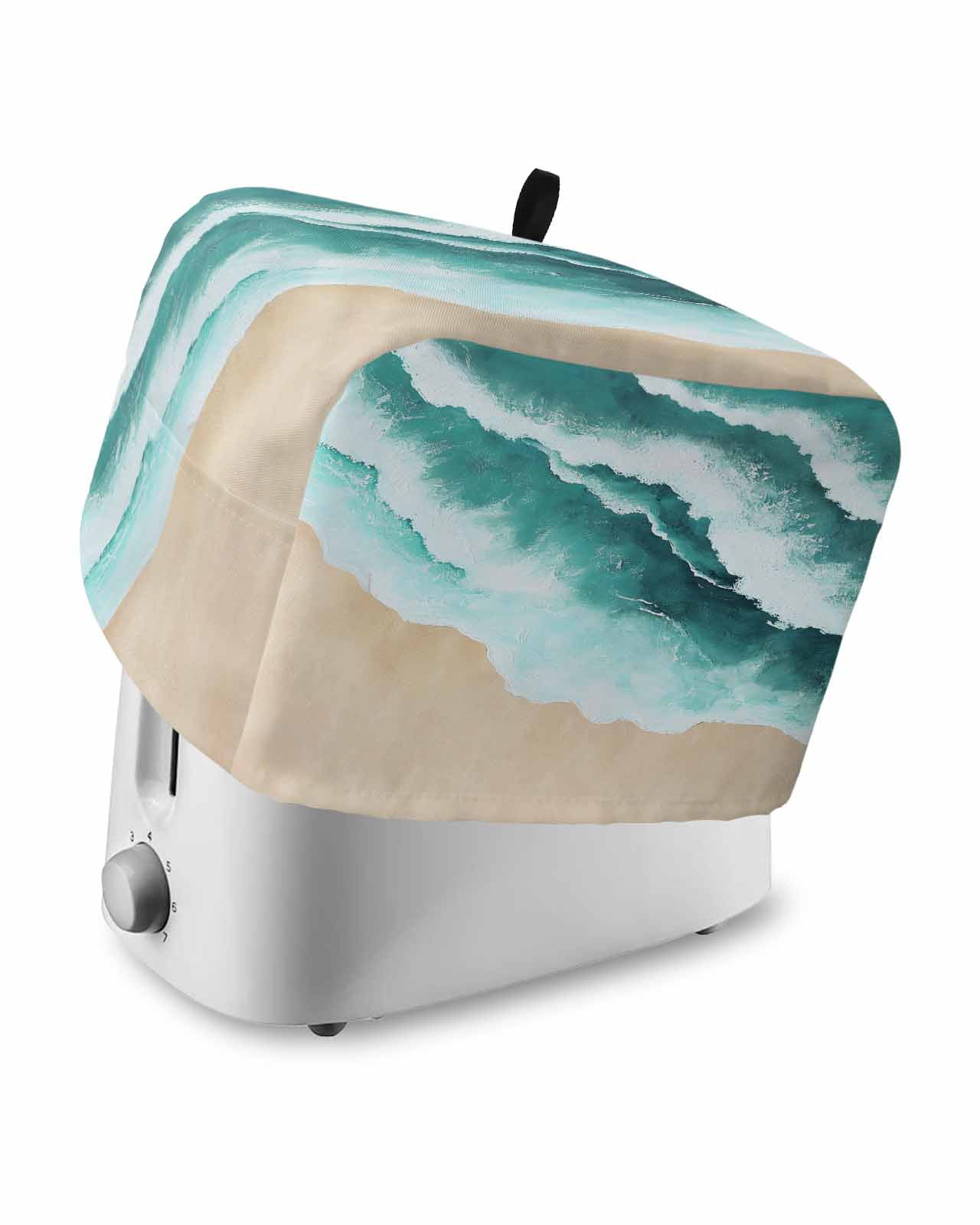Fsddascl Teal Waves Coastal Small Toaster Cover 2 Slice, Kitchen ...