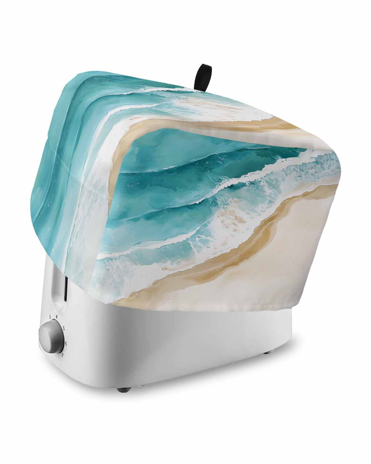 Fsddascl Teal Waves Coastal Small Toaster Cover 2 Slice, Kitchen ...