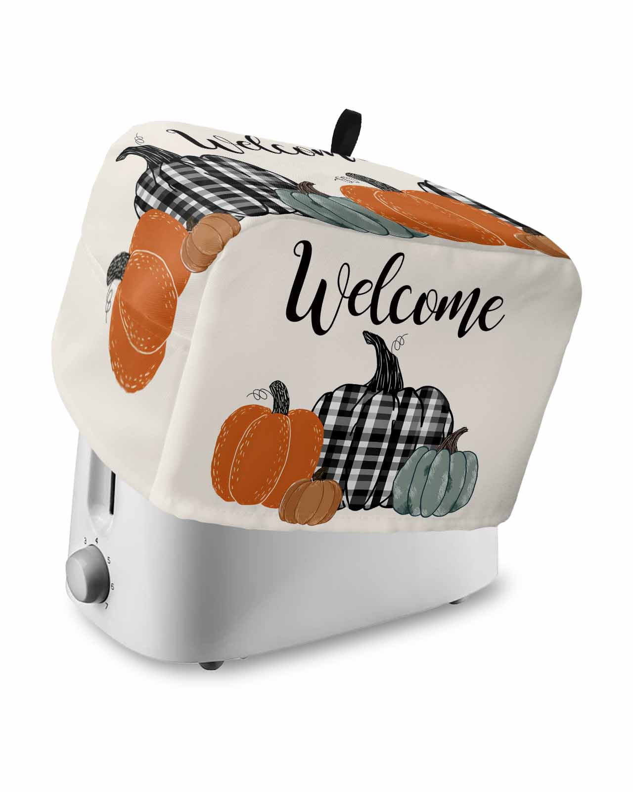 Fsddascl Thanksgiving Pumpkins Toaster Cover 4 Slice, Large Kitchen ...