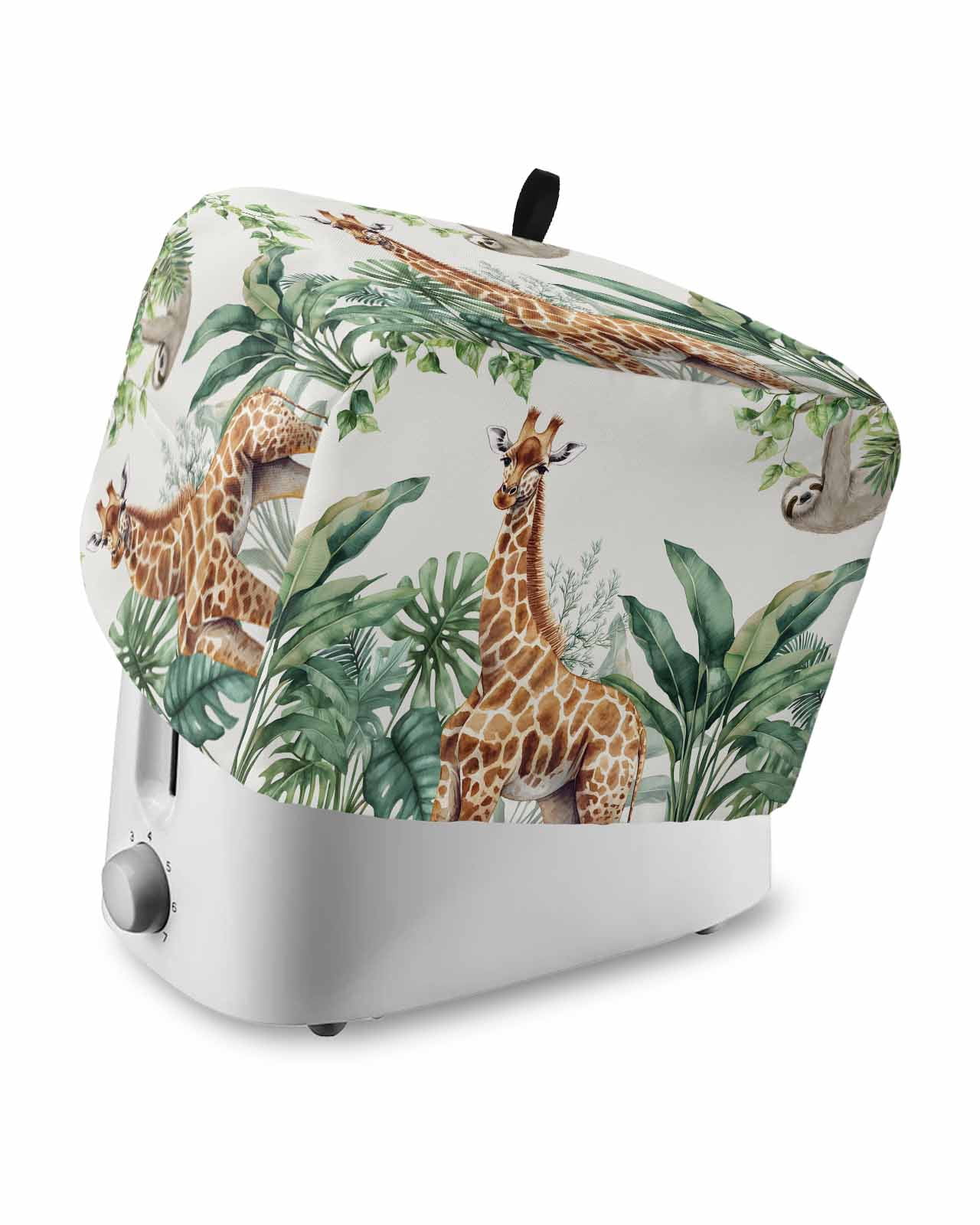 Fsddascl Tropical Giraffe Sloth Small Toaster Cover 2 Slice, Kitchen ...
