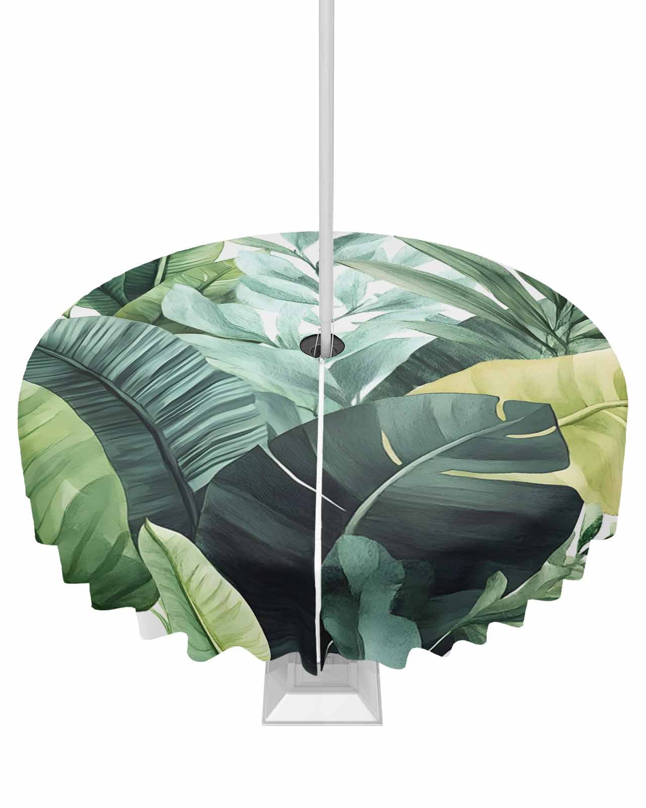 Fsddascl Tropical Plants Outdoor Tablecloth - 60 Inch Round Dining ...