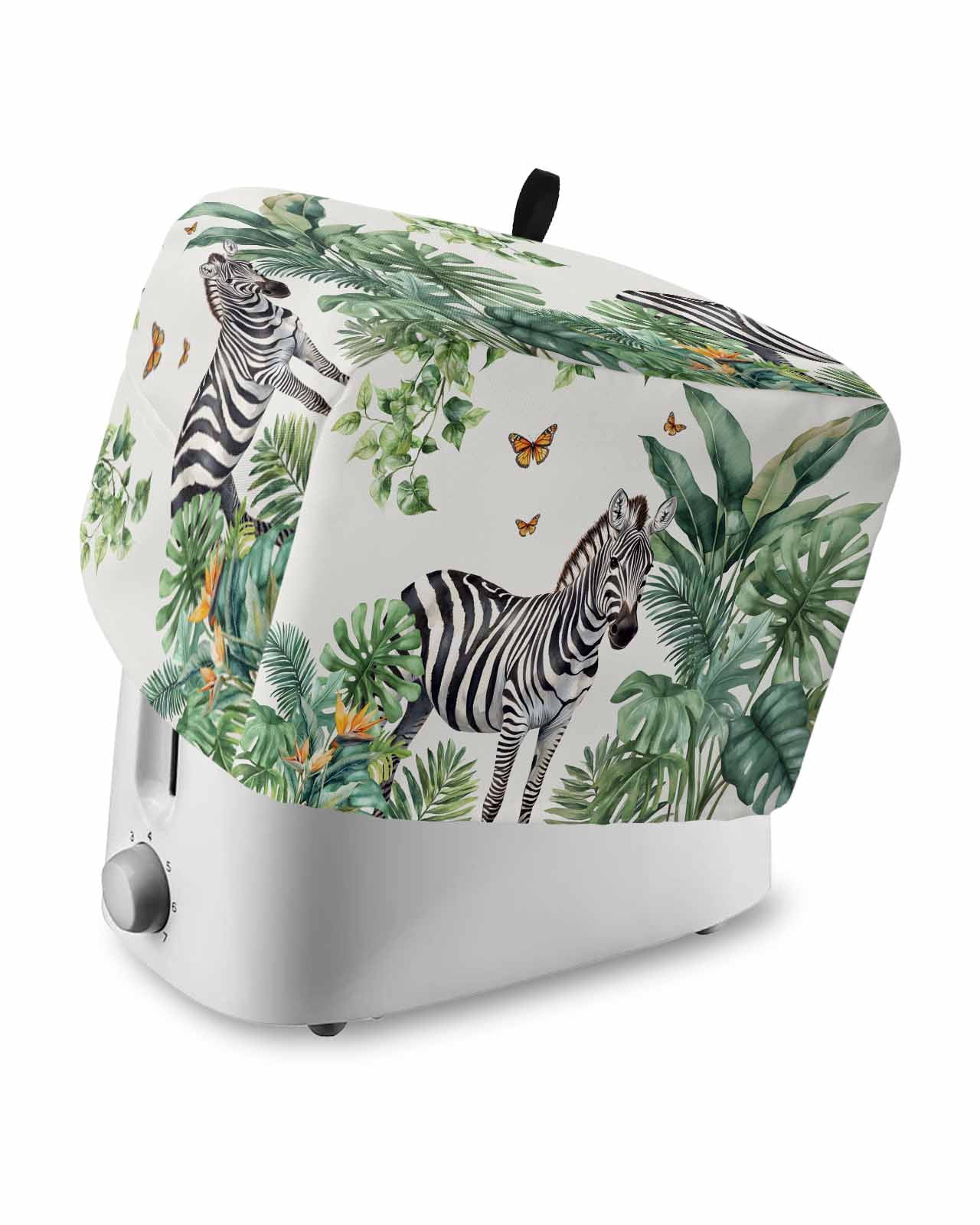 Fsddascl Tropical Zebra Butterfly Small Toaster Cover 2 Slice, Kitchen ...