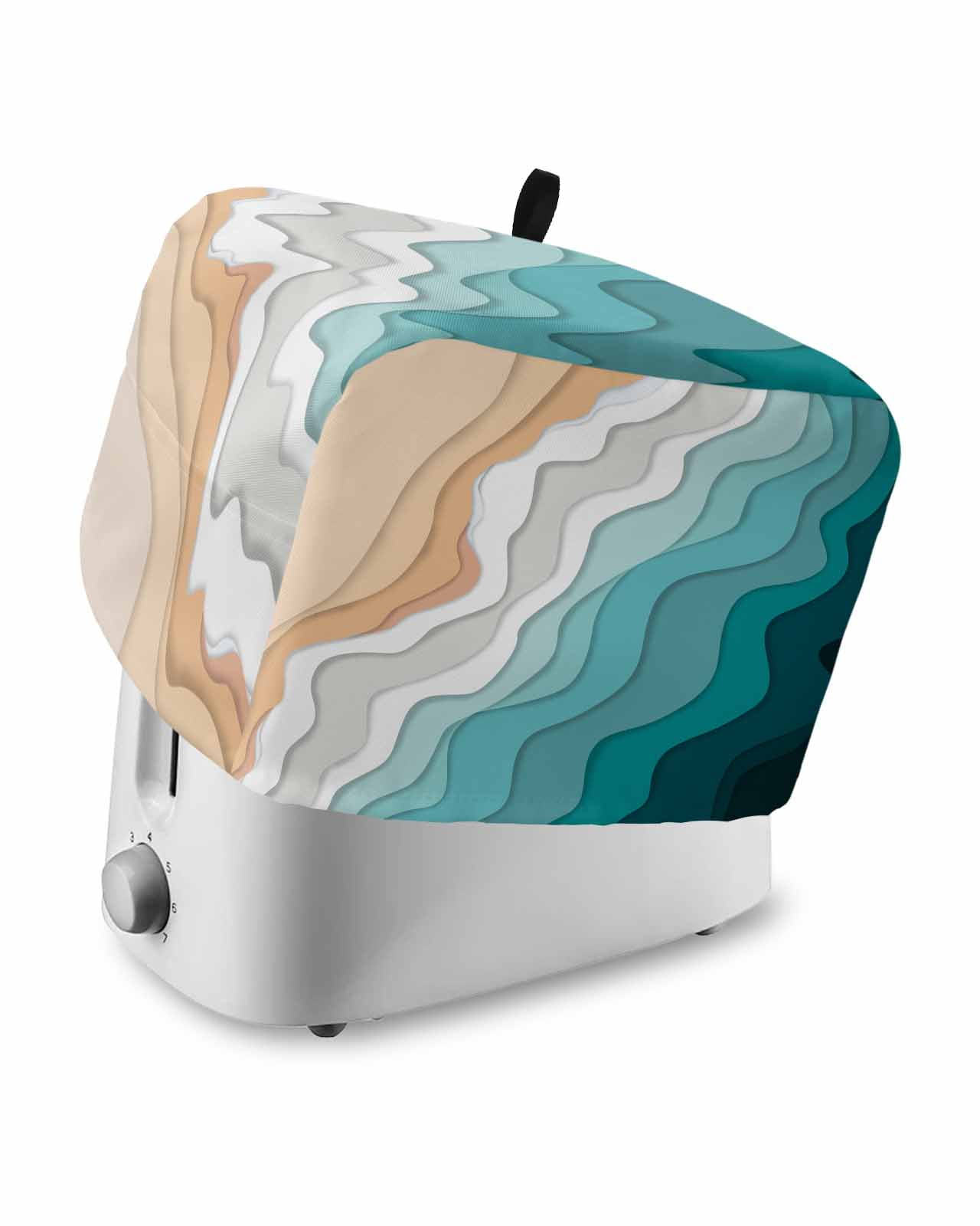 Fsddascl Turquoise Coastal Beach Toaster Cover 4 Slice, Large Kitchen ...