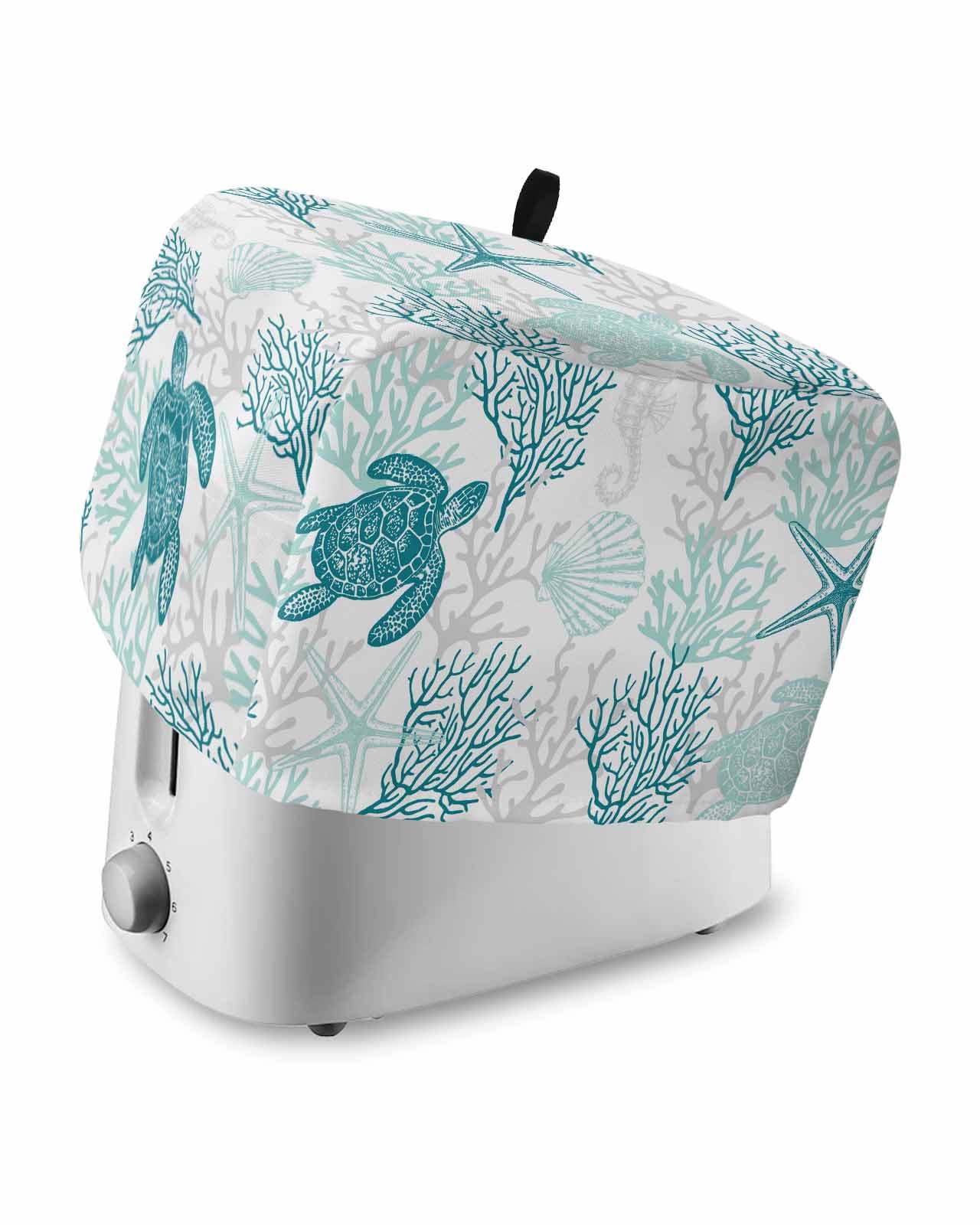 Fsddascl Turquoise Coastal Toaster Cover 2 Slice, Small Kitchen ...