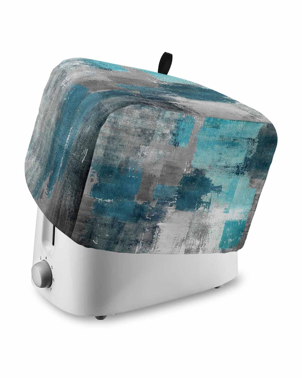 Fsddascl Turquoise Grey Painting Toaster Cover 4 Slice, Large Kitchen ...