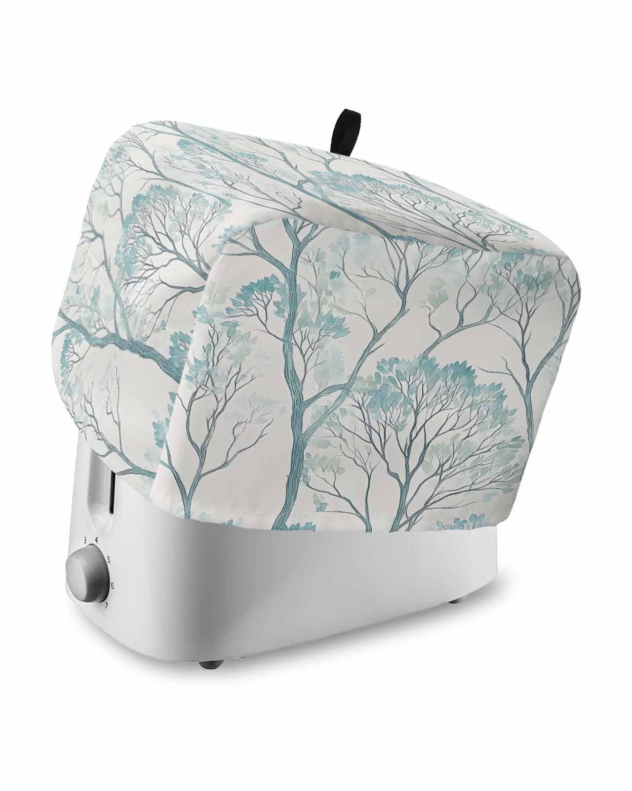 Fsddascl Turquoise Leaves Tree Small Toaster Cover 2 Slice, Kitchen ...