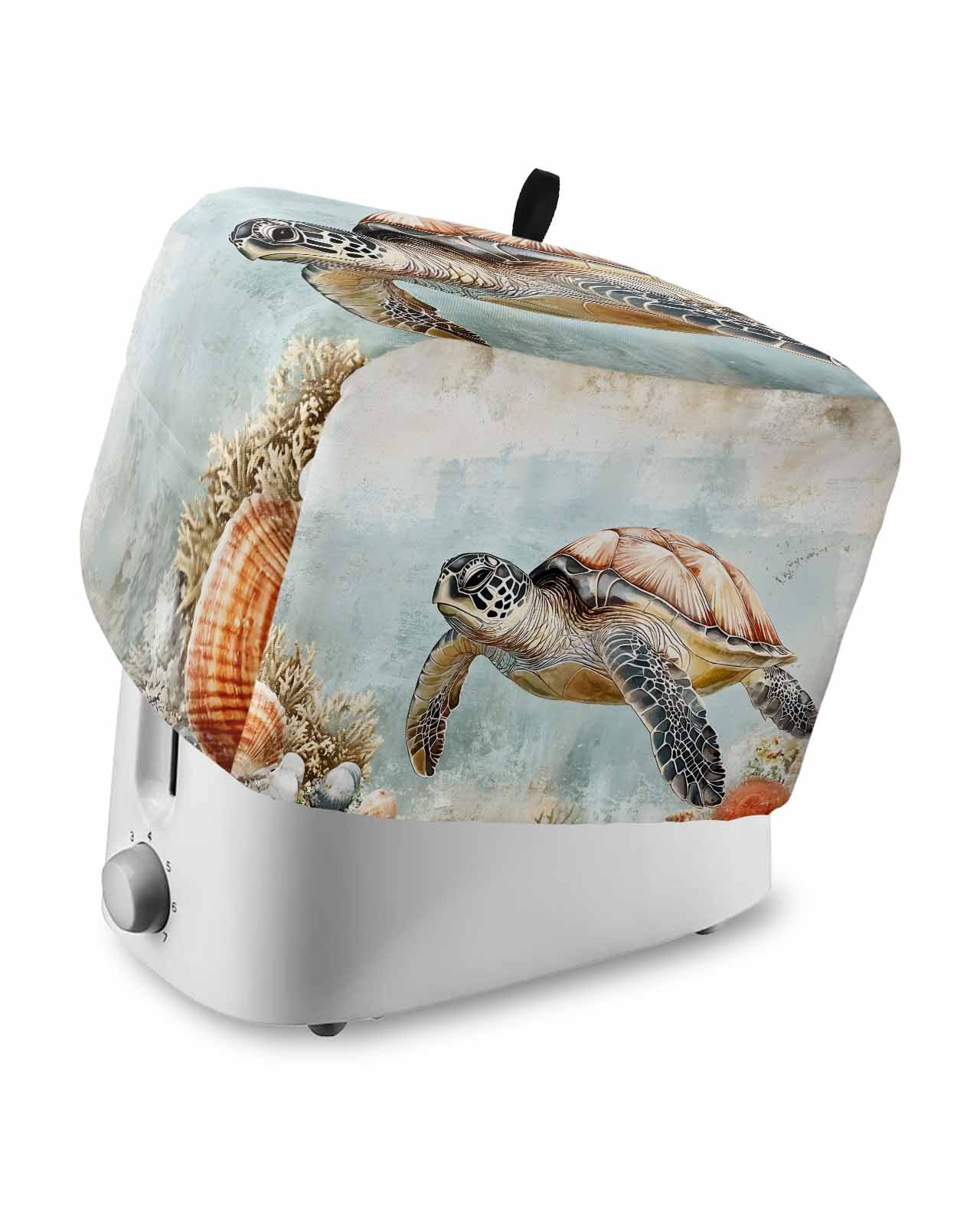 Fsddascl Turtle Toaster Cover 2 Slice, Small Kitchen Appliance Covers ...