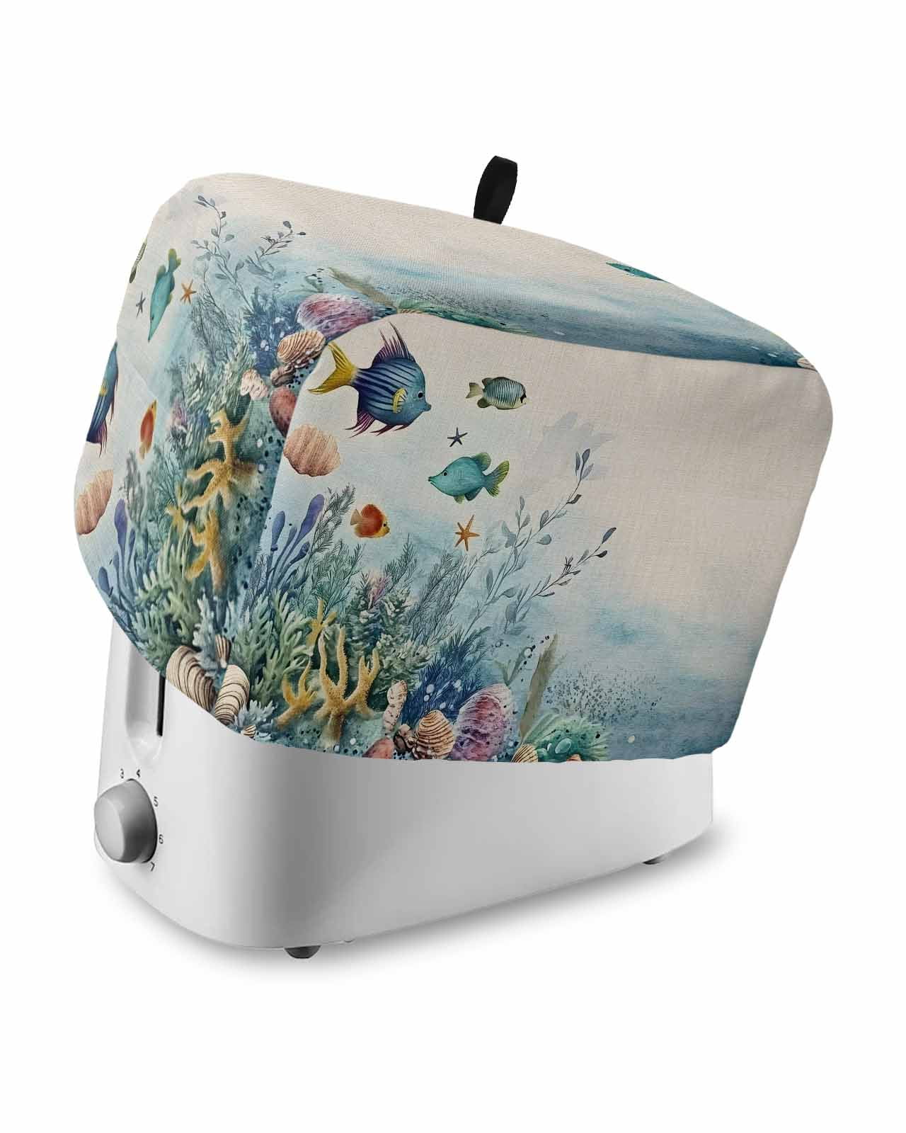 Fsddascl Underwater Fish Small Toaster Cover 2 Slice, Kitchen Appliance ...
