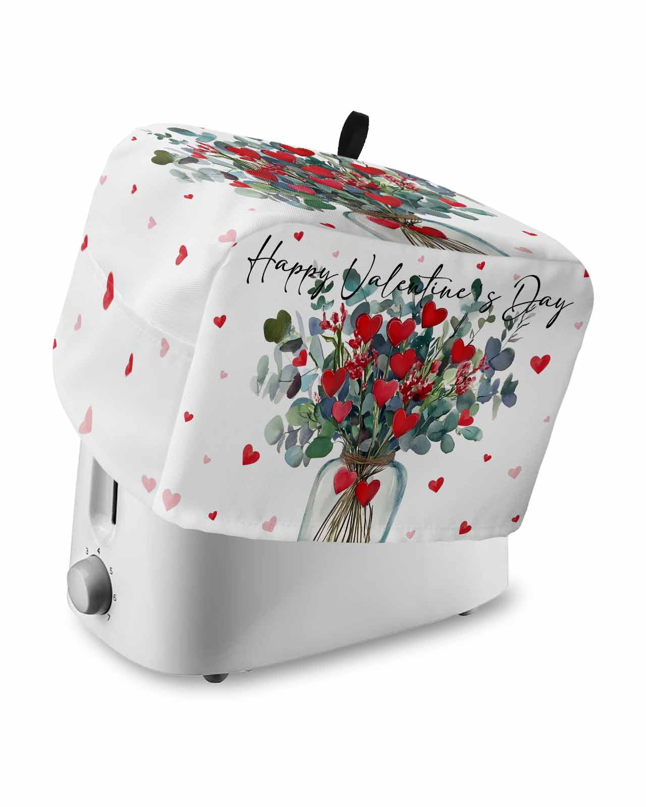 Fsddascl Valentine Love Heart Toaster Cover 4 Slice, Large Kitchen ...