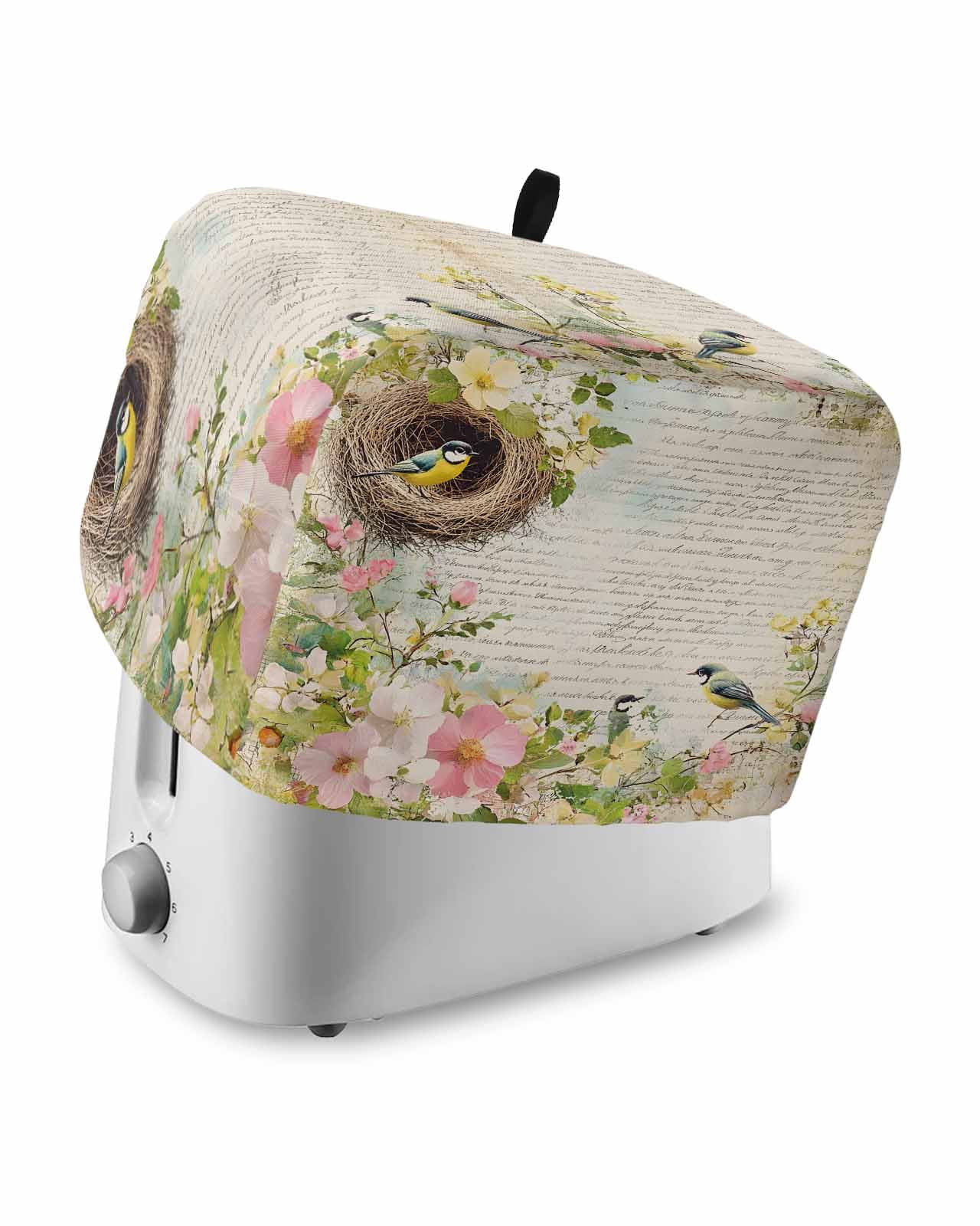 Fsddascl Vintage Bird Flowers Toaster Cover 2 Slice, Small Kitchen ...