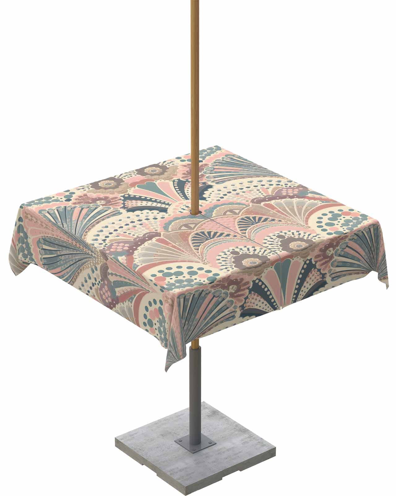 Fsddascl Vintage Boho Outdoor Tablecloth - 60x60 Inch Square Dining ...