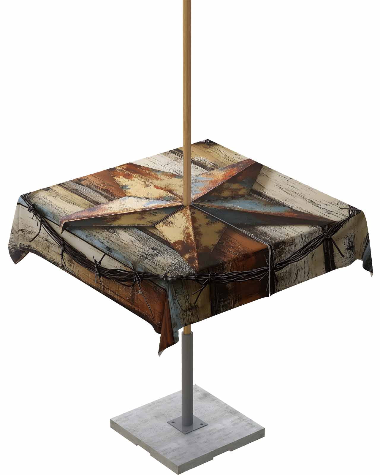 Fsddascl Vintage Farmhouse Outdoor Tablecloth - 60x60 Inch Square ...