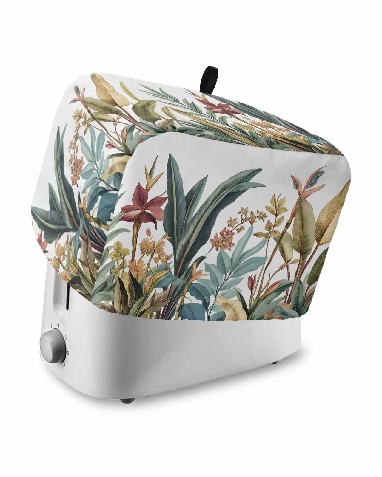 Fsddascl Vintage Leaves Floral Small Toaster Cover 2 Slice, Kitchen ...