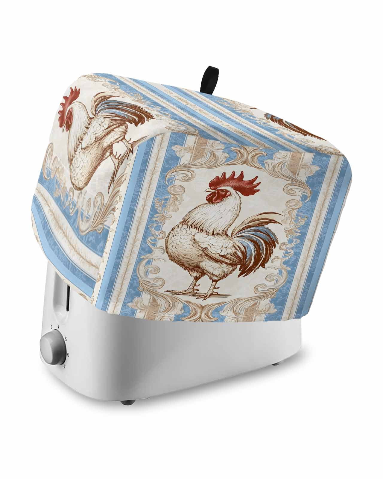 Fsddascl Vintage Rooster Small Toaster Cover 2 Slice, Kitchen Appliance ...
