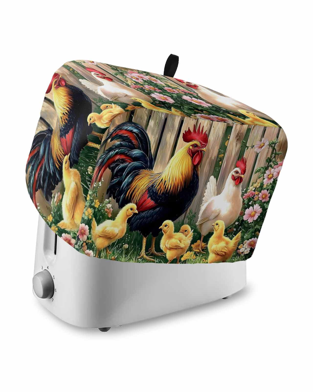 Fsddascl Vintage Rooster Toaster Cover 2 Slice, Small Kitchen Appliance ...