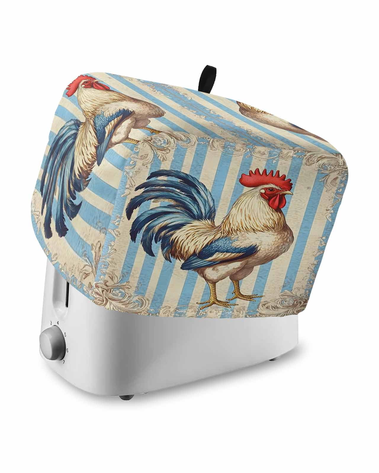 Fsddascl Vintage Rooster Toaster Cover 4 Slice, Large Kitchen Appliance ...