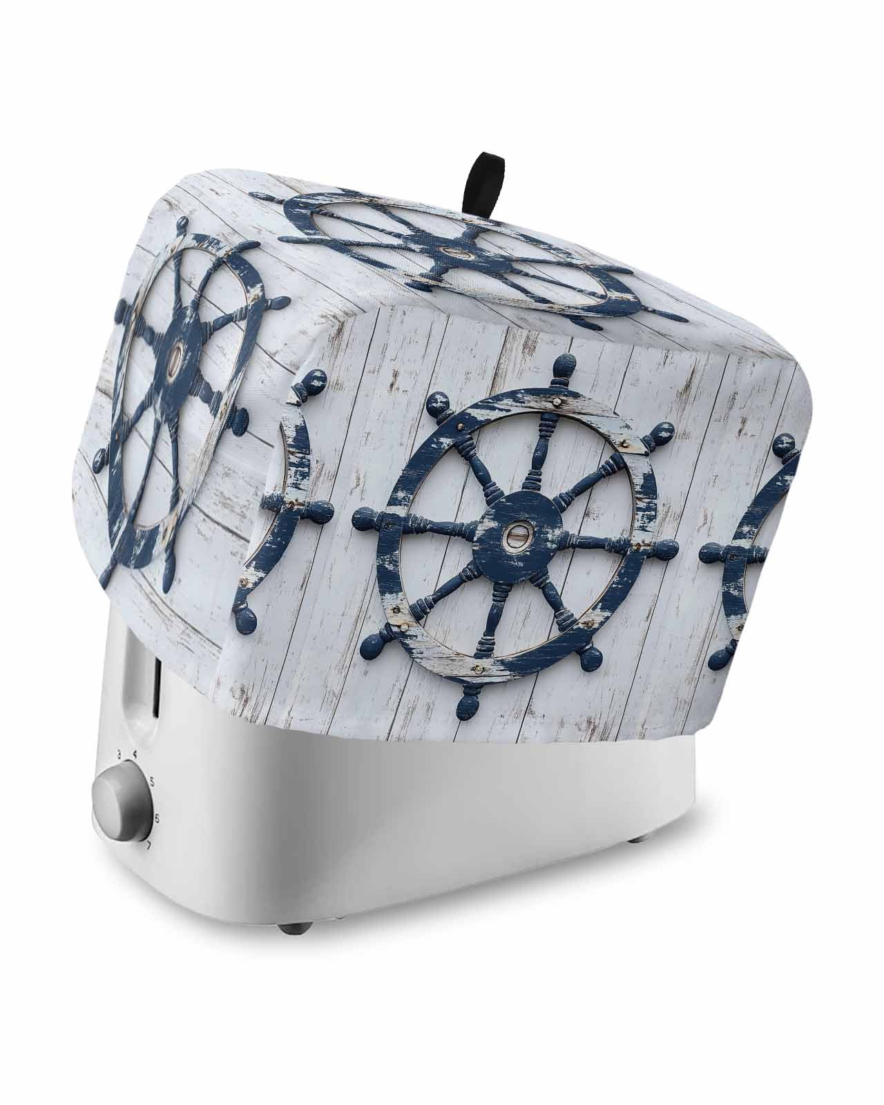 Fsddascl Vintage Rudder Coastal Toaster Cover 4 Slice, Large Kitchen ...