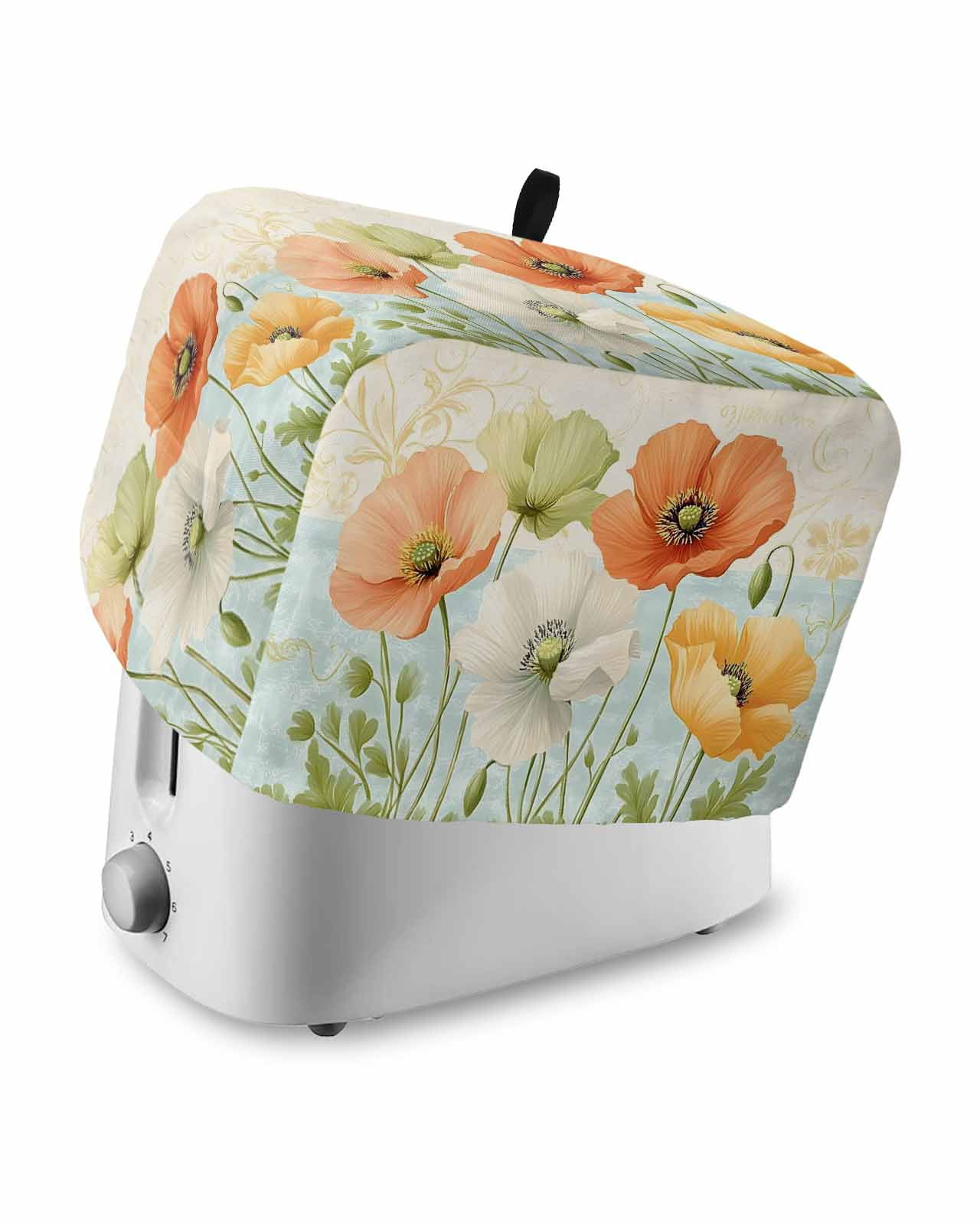 Fsddascl Vintage Spring Floral Small Toaster Cover 2 Slice, Kitchen ...