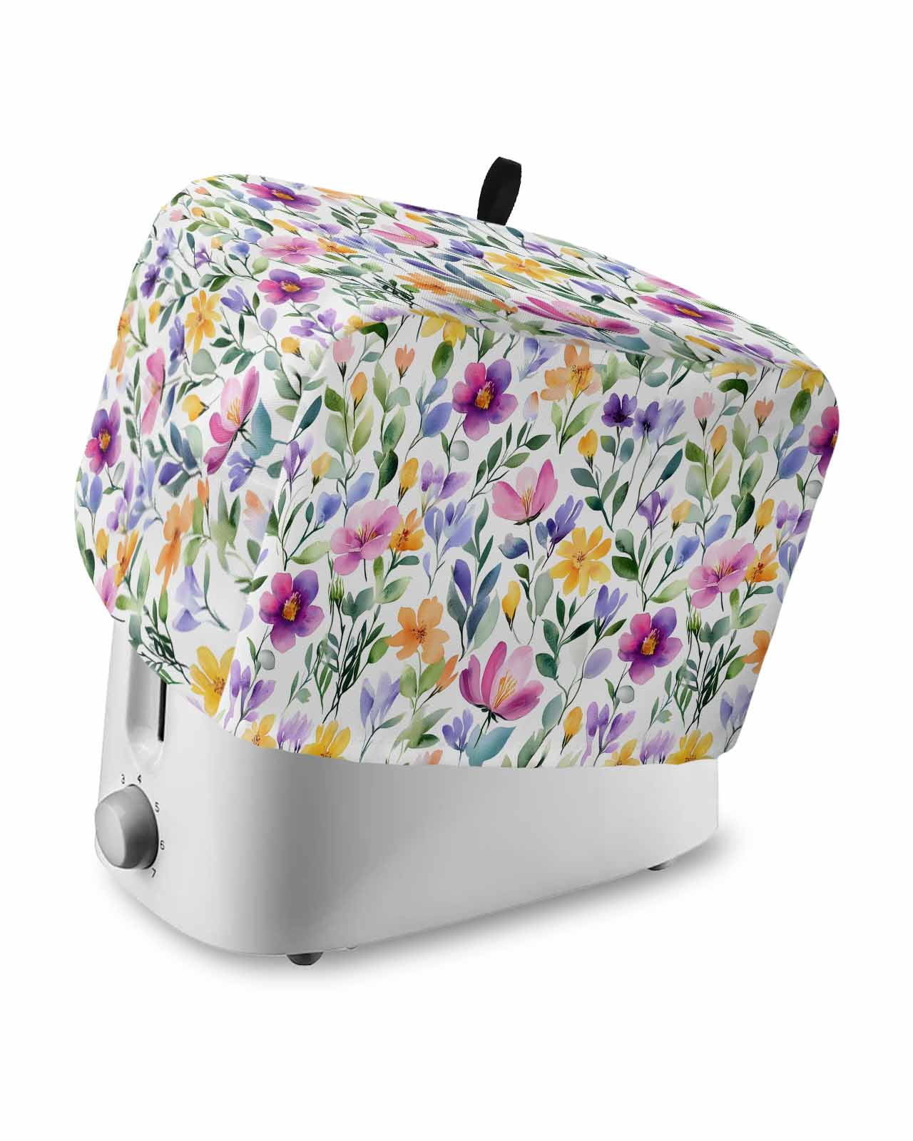 Fsddascl Watercolor Floral Toaster Cover 2 Slice, Small Kitchen ...