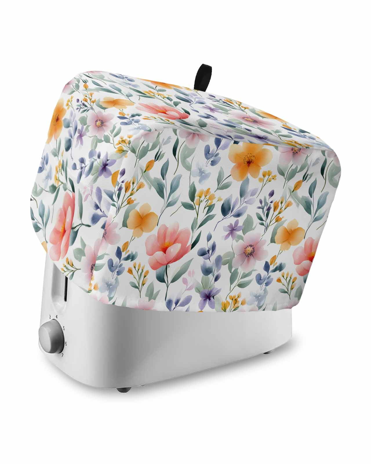 Fsddascl Watercolor Floral Toaster Cover 2 Slice, Small Kitchen ...