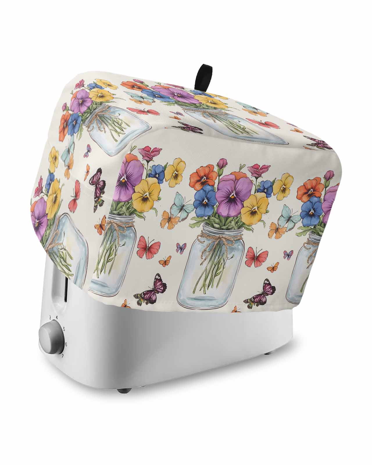 Fsddascl Watercolor Flowers Small Toaster Cover 2 Slice, Kitchen ...