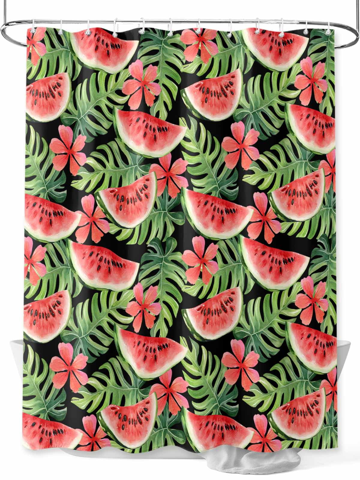 Fsddascl Watermelon Shower Curtain Set - Extra Long 72" x 96" Washable ...
