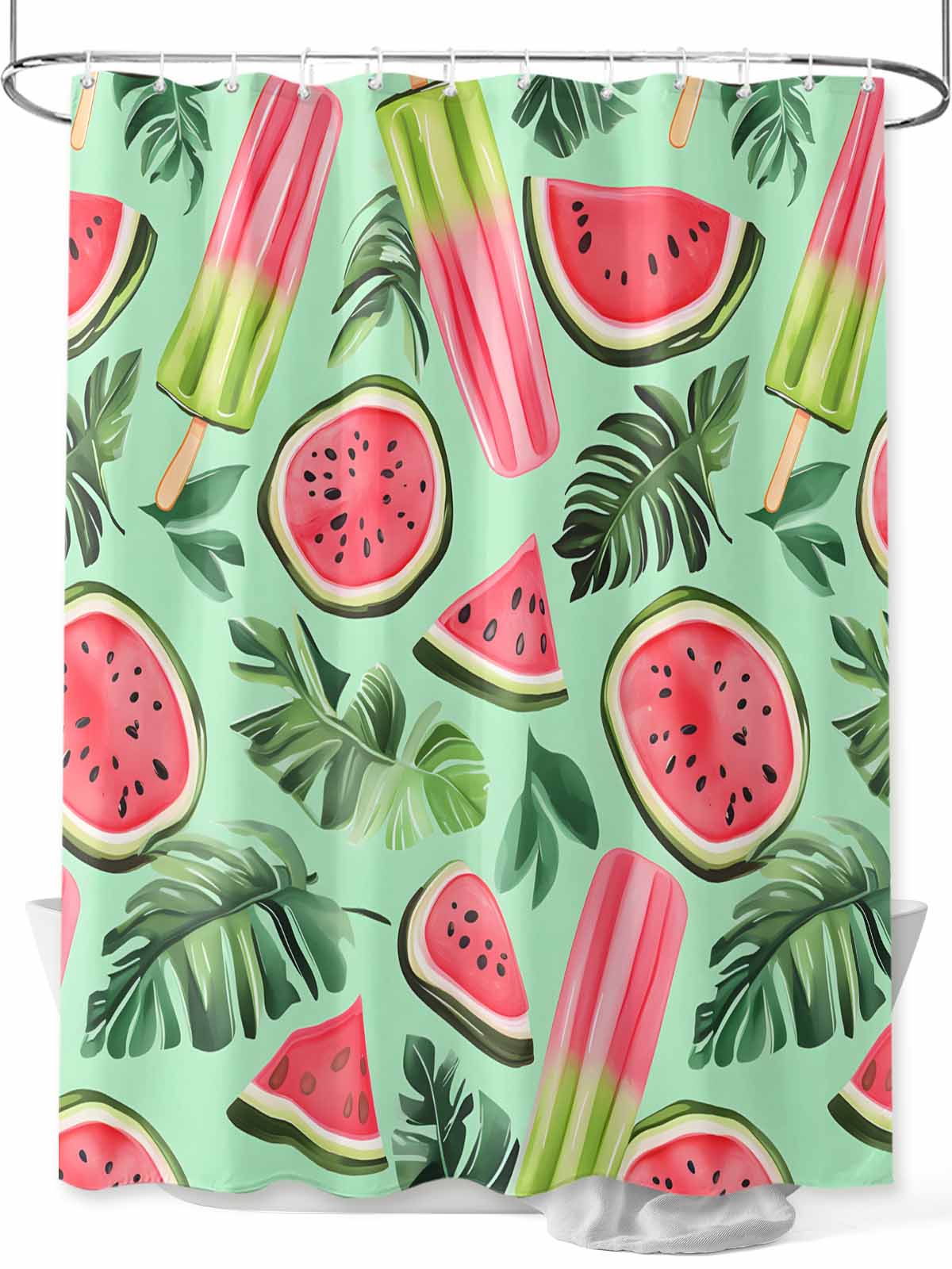 Fsddascl Watermelon Shower Curtain Set - Long 72" x 84" Washable ...