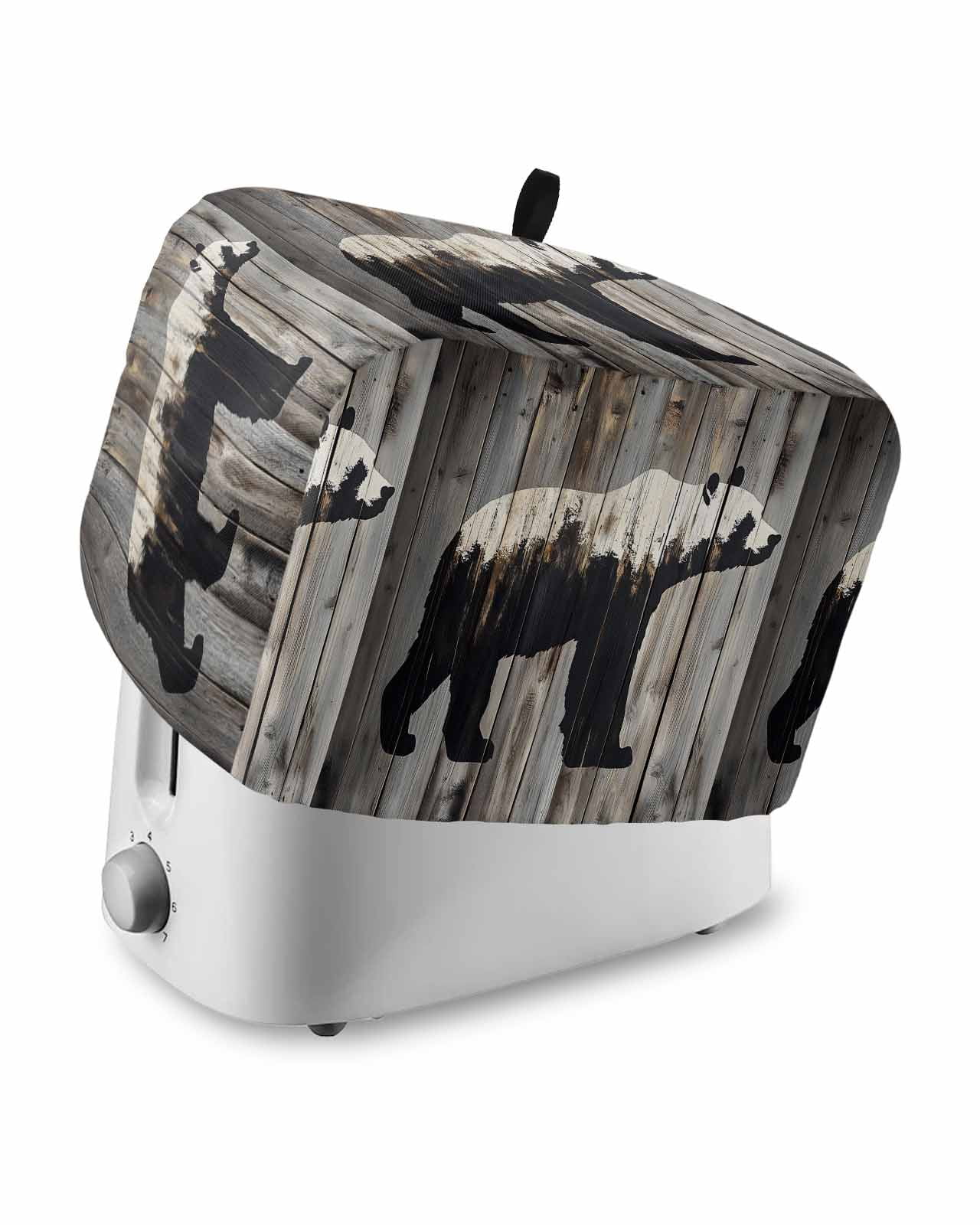 Fsddascl White Brown Bear Small Toaster Cover 2 Slice, Kitchen ...