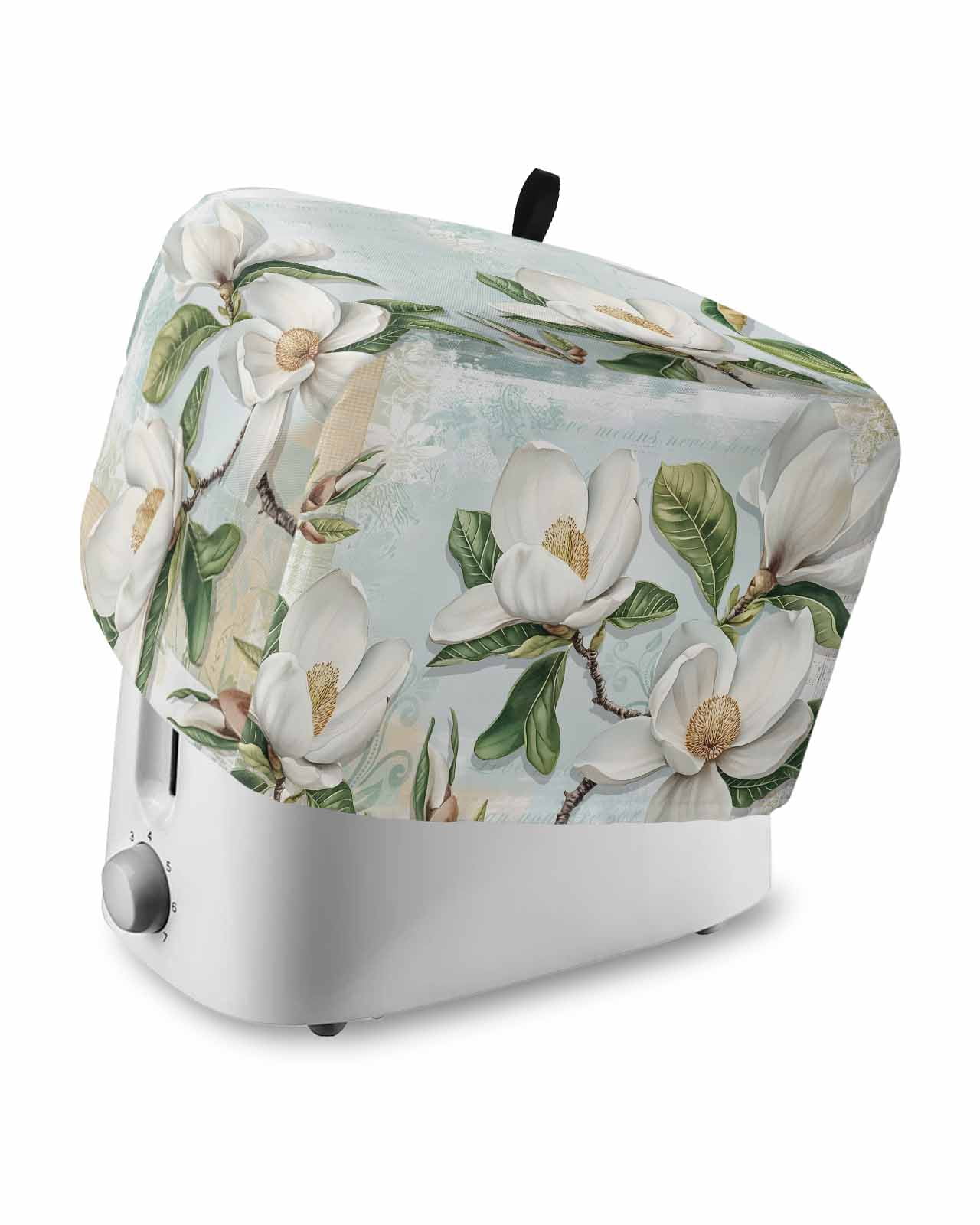 Fsddascl White Floral Toaster Cover 4 Slice, Large Kitchen Appliance ...